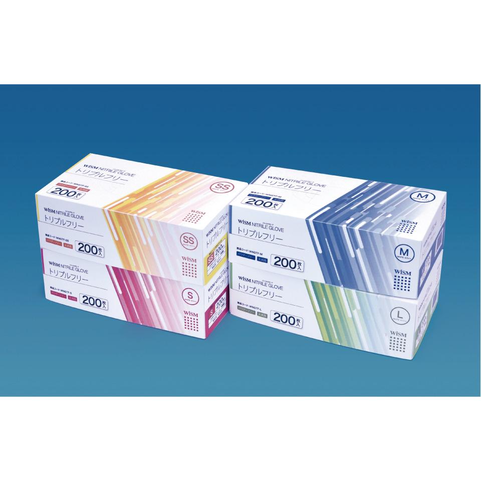 WiSM ニトリルグローブトリプルフリー／日医 保健（福祉）WEBカタログ／株式会社 日本医療器研究所